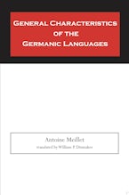 General Characteristics of the Germanic Languages